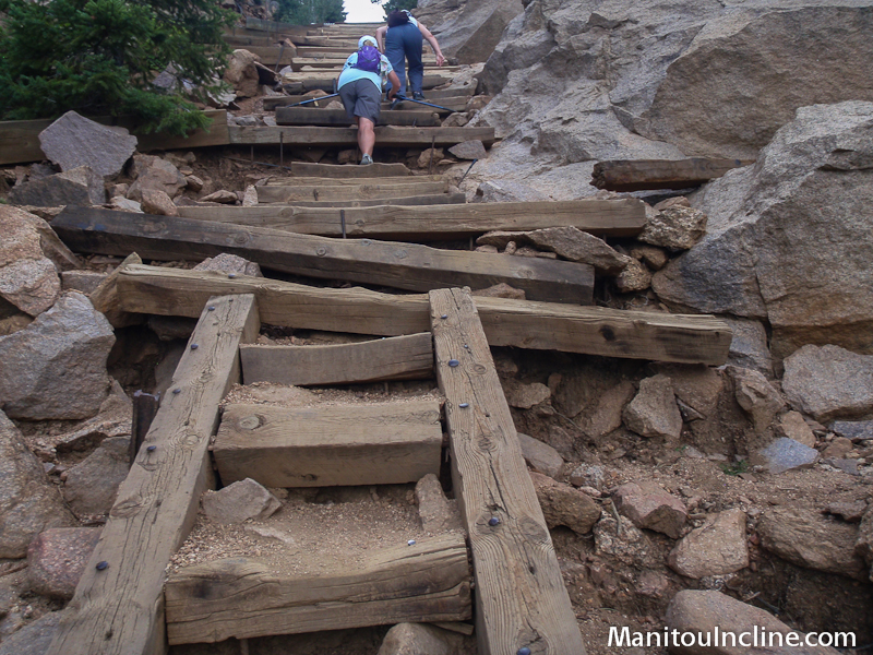 Manitou Incline Erosion from Summer Rains – Manitou Incline